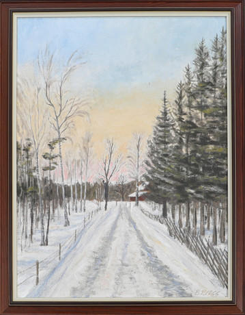 BO PERSSON. OIL ON A Board, signed BP and dated -1966. Art - Paintings ...