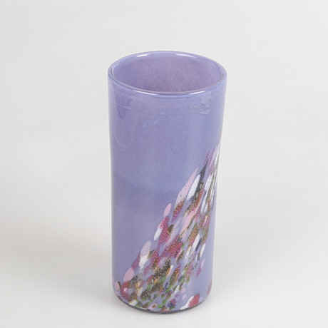 VASE, OH Starlengen, Halling glass, signed. Glass - Art glass - Auctionet
