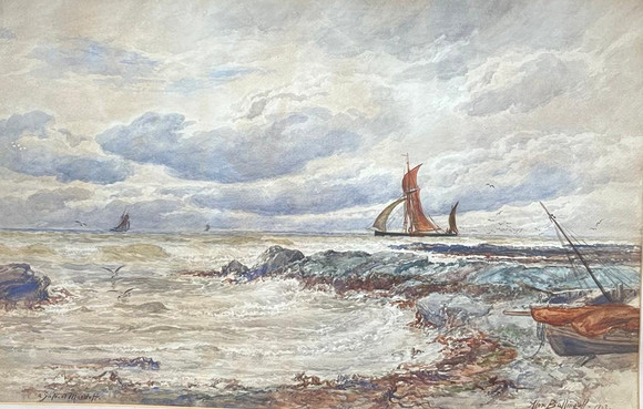 ALEXANDER BALLINGALL (1870-1910). Fiskeflottan. Konst - Teckningar ...