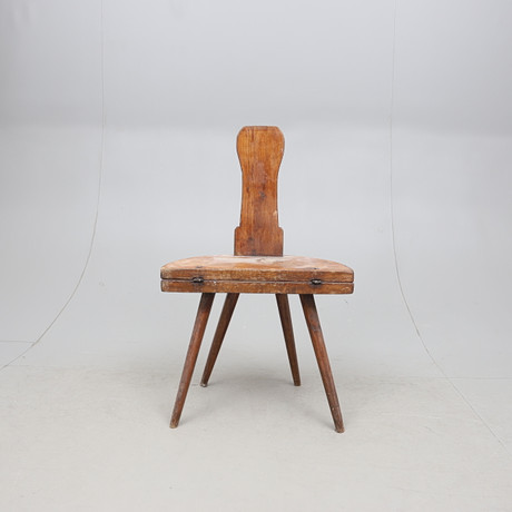 BORDSTOL, furu, allmoge, 1800-tal. Möbler - Fåtöljer & Stolar - Auctionet