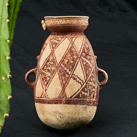 URN, Chancay culture, ca. 1000-1470 AD, Peru, earthenware, decoration ...
