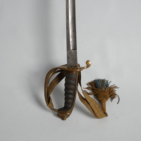 SABRE m/1822 mit Messingscheide. Englisch, "Hawkes & Co London". Waffen ...