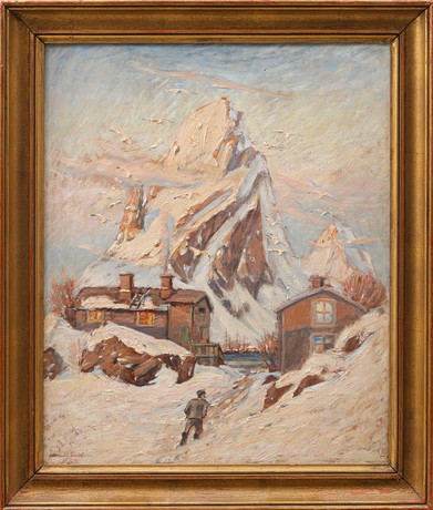 RICHARD LINDSTRÖM. Motif from Lofoten, oil on Board, signed and dated ...