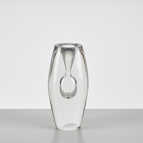 TAPIO WIRKKALA. VASE / GLASS SCULPTURE, "Tokyo", signed Tapio Wirkkala ...