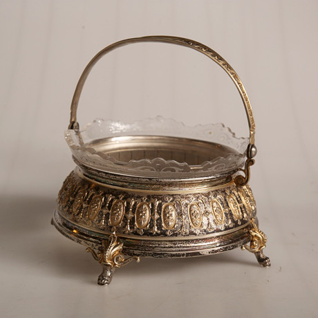 HÄNKELSKÅL silver with glass insert, silver weight 181 grams. Silver ...