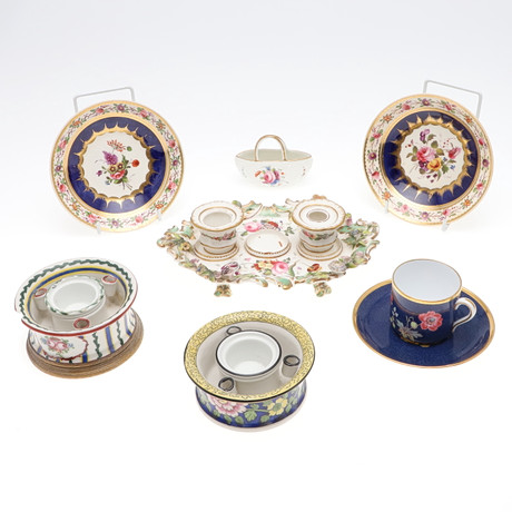 A 19TH CENTURY COPELAND PORCELAIN INK STAND. Ceramics & Porcelain ...