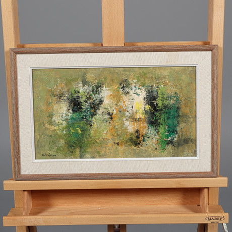 KULO GREEN. OIL ON Board, signed. Art - Paintings - Auctionet