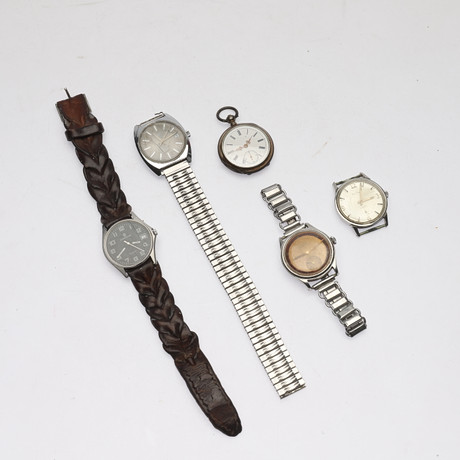 ARMBANDSUR och MORMORSUR, 5 st, bl a Svalan, 1900-tal. Klockor & Ur ...