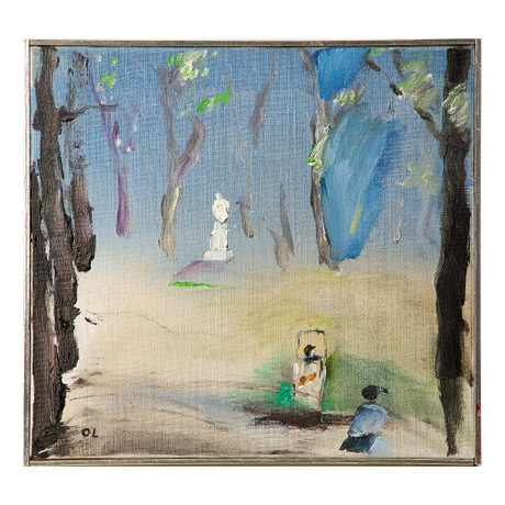 OLLE LINDGREN. Olja på duk, signerad. Konst - Måleri - Auctionet