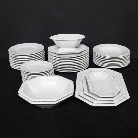 DINING SET, 46 pieces, porcelain, Maria, Weiss, Rosenthal, Germany ...