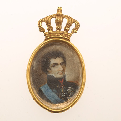 MINIATURE PAINTING, Karl XIV Johan, 19th century. Art - Paintings ...