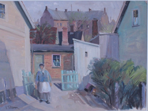 ESKIL SKANS. Oil on Board. Art - Paintings - Auctionet