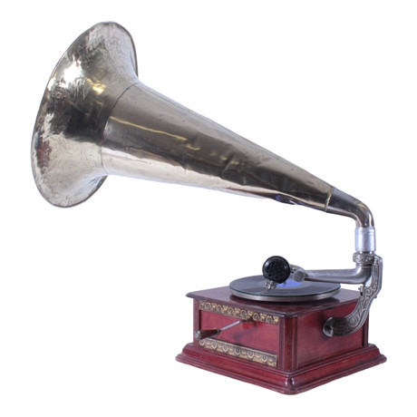 FUNNEL GRAMOPHONE, late 19th century. Miscellaneous - Modern consumer ...