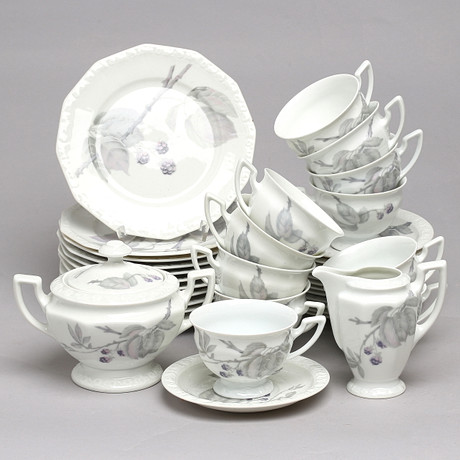 COFFEE SET, 25 pieces, Rosenthal "Maria" Blackberry. Ceramics ...