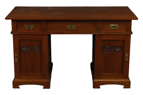 SKRIVBORD, ek, 1900-tal. Möbler - Bord - Auctionet