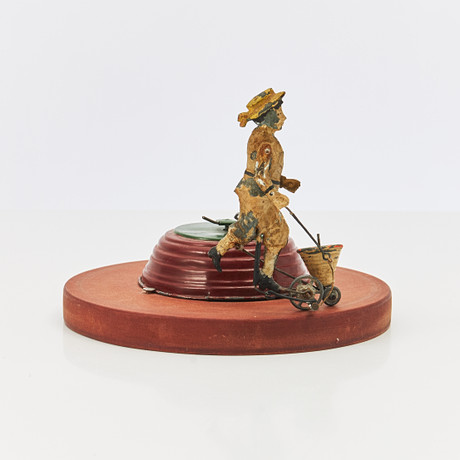 MECHANICAL TOY, circa 1900, Germany, hand painted sheet metal ...