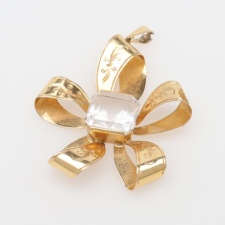 HÄNGE, 18K GULD MED BERGKRISTALL, STIGBERT. Smycken & Ädelstenar ...