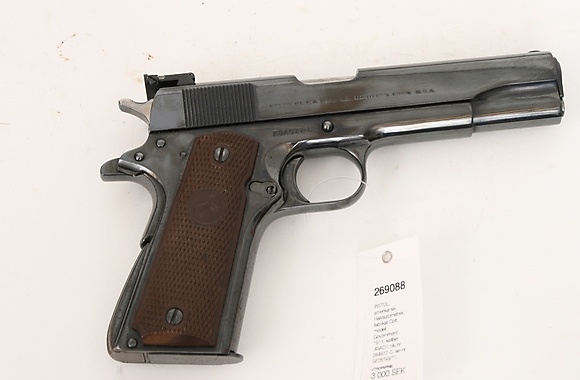 (357) PISTOL, American, Semi-automatic, made by Colt, model Government ...