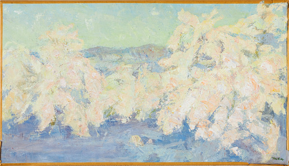 TALVIK, HERMANN (1906-1984). Fjällandskap, signerad Talvik, olja på duk ...