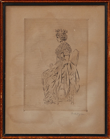 BROR HILLGREN. Watercolor and etching, signed. Art - Paintings - Auctionet