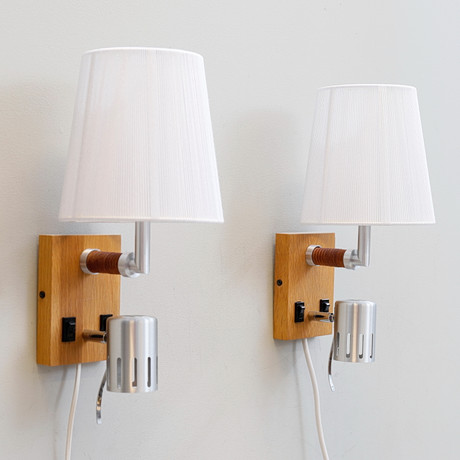 WALL LAMPS, a pair, with spotlight, Belid, 2000s. Lighting & Lamps ...
