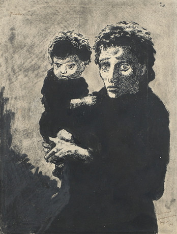 MERVYN PEAKE (1911-1968). MOTHER AND CHILD. Art - Drawings - Auctionet