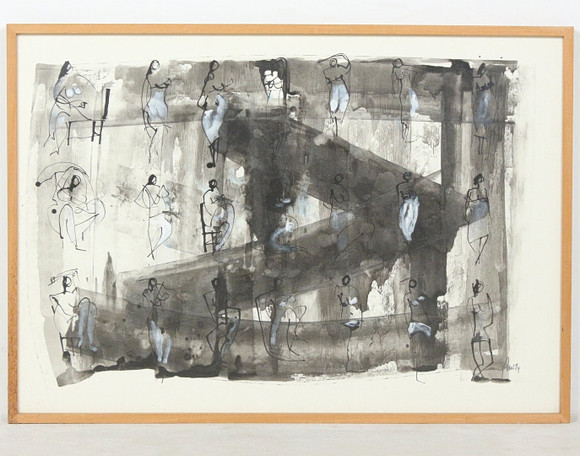 MAX MULLER (bk). 'Women', 2014, blandteknik, signerad. Konst - Måleri ...