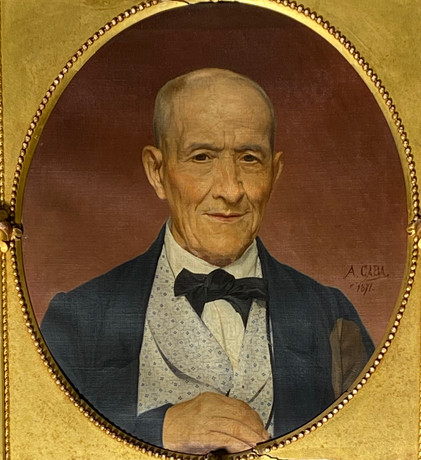ANTONI CABA (1838-1907). ÓLEO LIENZO, "RETRATO DE CABALLERO". 1871 ...