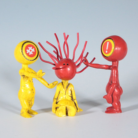 MARTIN SMIDA. His studio. 'The Curious Trio', Sculptures. Art ...