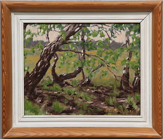 RAYMOND WALLENTIN. Oil on canvas, signed and dated -51. Art - Paintings ...