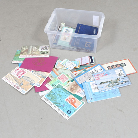 STAMPS, mint condition, Sweden, nominal value approx. 2000 kroner ...