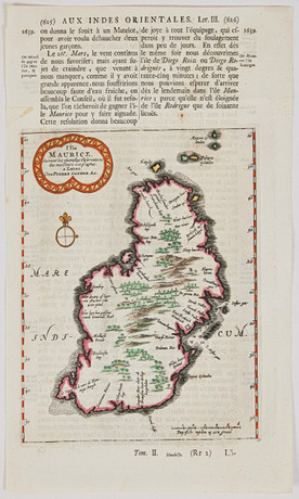 MAP OF MAURITIUS - L'Ile Maurice by Van der Aa, ca 1714. Books, Maps ...