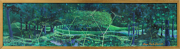 LARS ERIK LINDELL. Greenery, oil on Board, signed. Art - Paintings ...