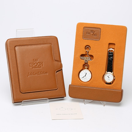 POCKET WATCH AND BRACELET WATCH, gold 18k, Epoch Stockholm, Jubilee ...