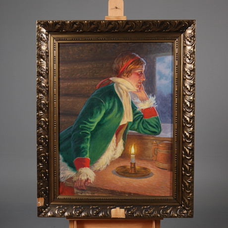 EMIL LINDGREN. OIL ON CANVAS, Signed and dated 1928. Art - Paintings ...