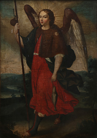 SPANISH SCHOOL, 17TH CENTURY. Saint Raphael the Archangel. Art ...