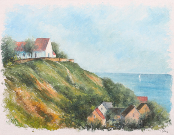 CARL JULIUS. "Ven", oil on canvas. Art - Paintings - Auctionet