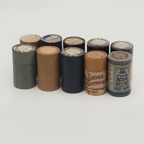 FONOGRAFRULLAR, 10 st, sekelskiftet 1900. Övrigt - Övrigt - Auctionet