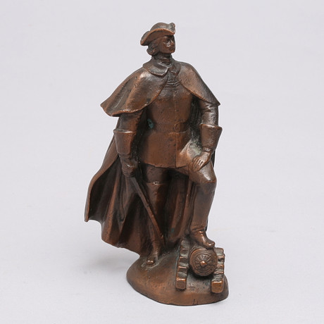 STATYETT, brons, Peter den Store, 1900-talets andra hälft. Konst ...