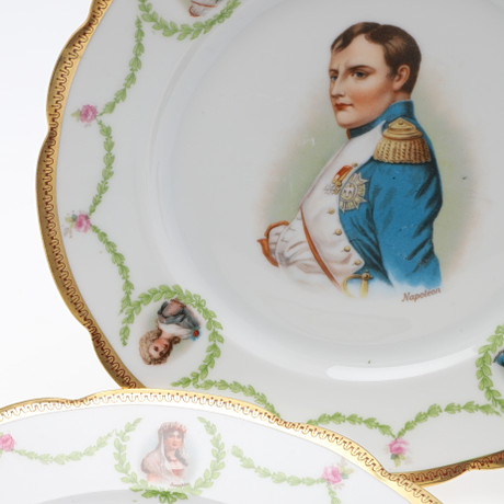 COLLECTOR PLATES, 4 pcs, porcelain, Moritz Zdekauer, Austria. Ceramics ...