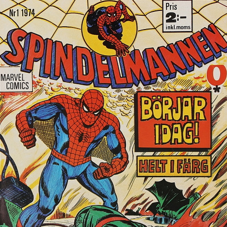 SPINDELMANNEN, serietidning, nr 1-1974. Leksaker - Serietidningar ...