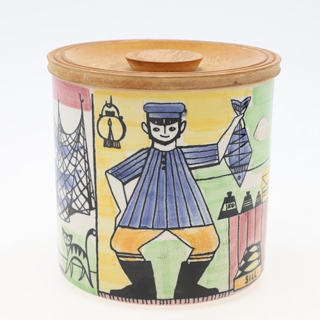 ANITA NYLUND. Lockburk, "Frits Friska Fisk" ur serien "Vår lilla stad ...