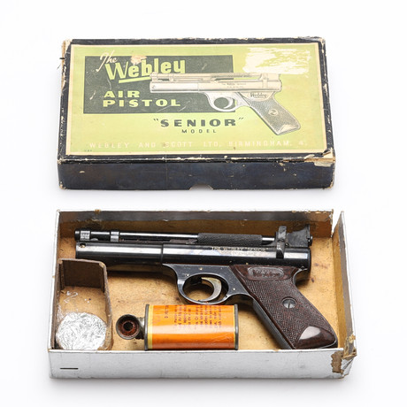 AIR PISTOL, model "Senior", The Webley Air Pistol, Webley & Scott Ltd ...