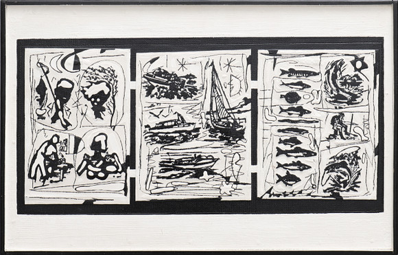 ALBERT JOHANSSON. "NEW OLD PICTURE 1966". Art - Paintings - Auctionet