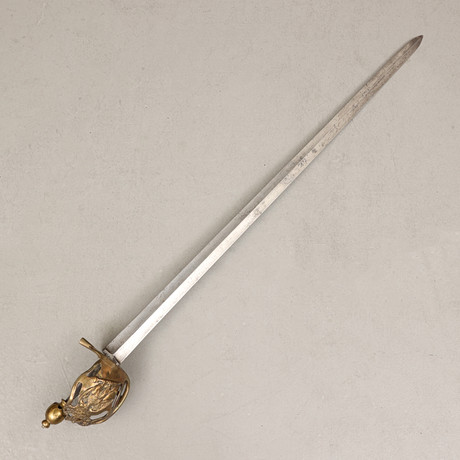 PALLASCH, fäste Preussen 1700-tal, med Svensk klinga. Vapen & Militaria ...