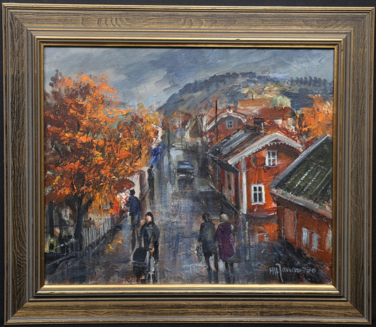 ALF JOHANSSON. Oil on canvas, signed. Art - Paintings - Auctionet