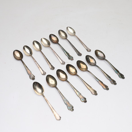 TESKEDAR, 14 st, silver, bl a GAB, 1900-tal. Silver & Metall - Silver ...