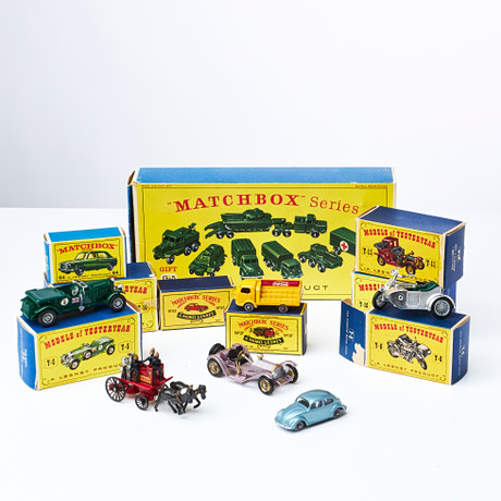 PARTI SAMLARBILAR, Matchbox, 12 st., bl.a. "Matchbox Series Gift G-5 ...
