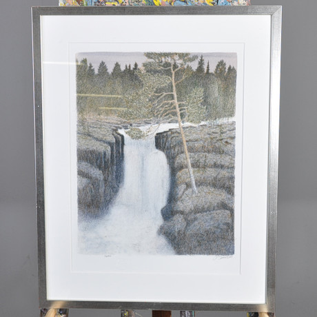 LENNART SAND. LITOGRAFI SIGNERAD OCH NUMRERAD. Konst - Grafik - Auctionet