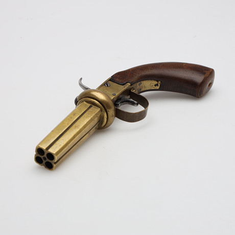 BLOCK PISTOL so-called smålänning, Andreas Johannesson 1880s. Weapons ...